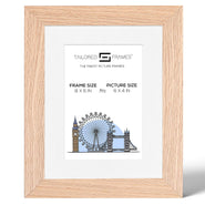 Oak Wood Single Picture Photo Frame Without Mount – Tailored Frames